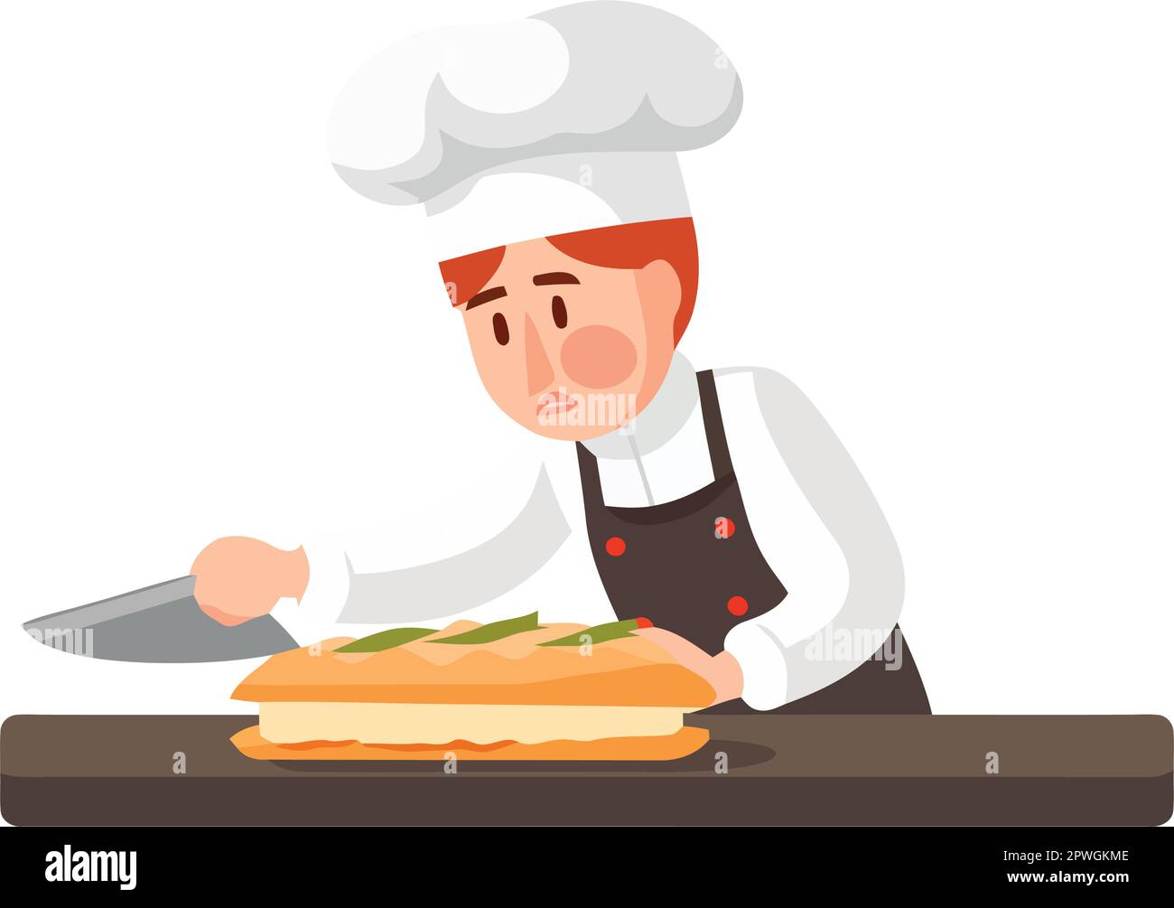 Working commercial kitchen Cut Out Stock Images & Pictures - Alamy