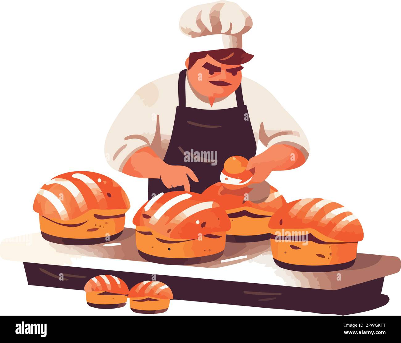 Commercial kitchen bread Stock Vector Images - Alamy