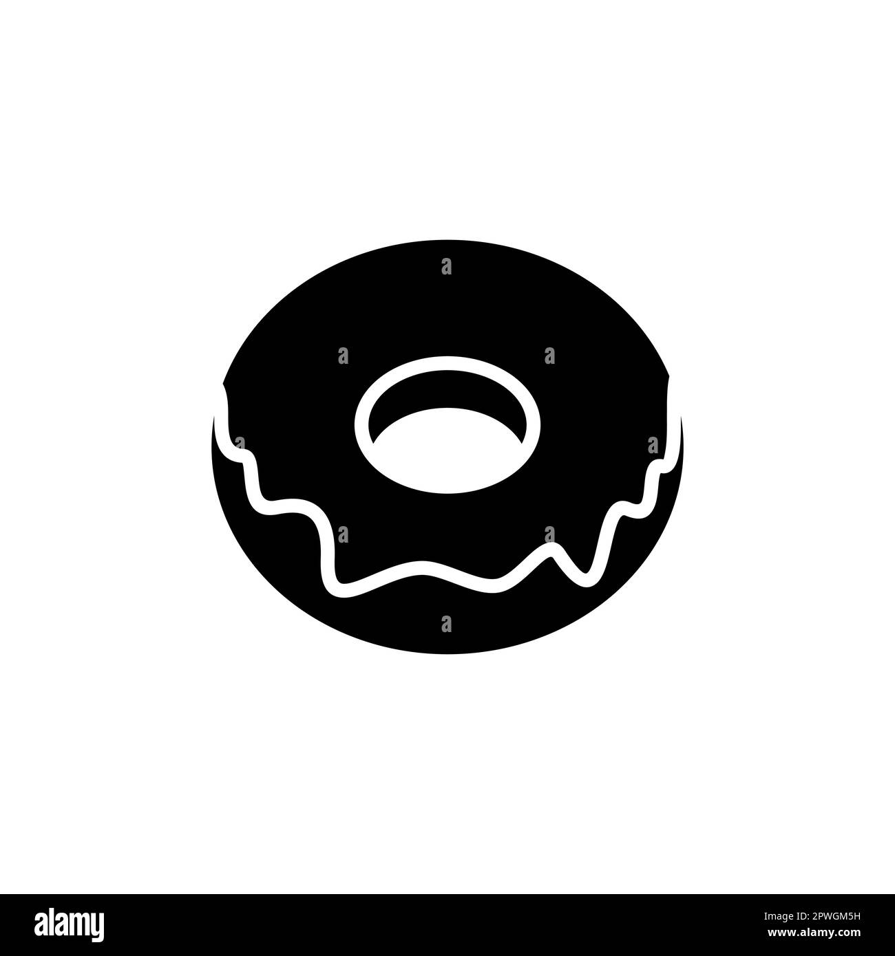 Donut icon vector. doughnut icon. donut logo Stock Vector Image & Art ...