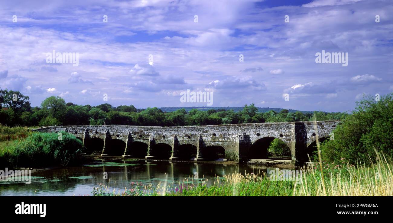 River arun greatham bridge coldwaltham west sussex hi-res stock ...