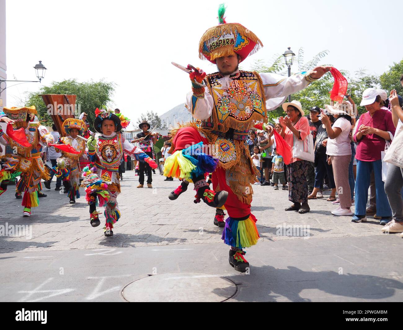 Lima, Peru. 30th Apr, 2023. Dancers performing the traditional ...
