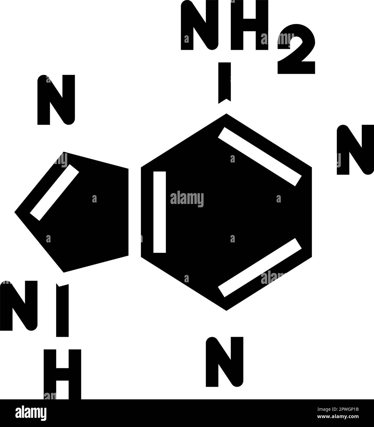 nucleic acid bases biochemistry glyph icon vector illustration Stock ... nucleic acid bases biochemistry glyph icon vector illustration Stock ...