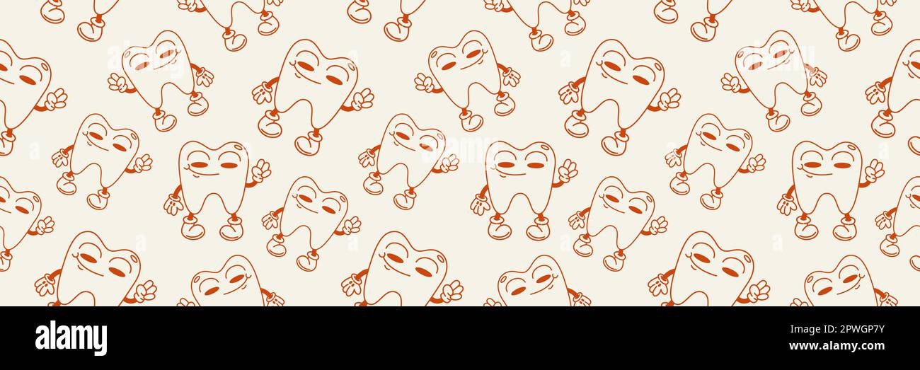 Grange cartoon teeth characters. Tooth concept.Background for poster ...