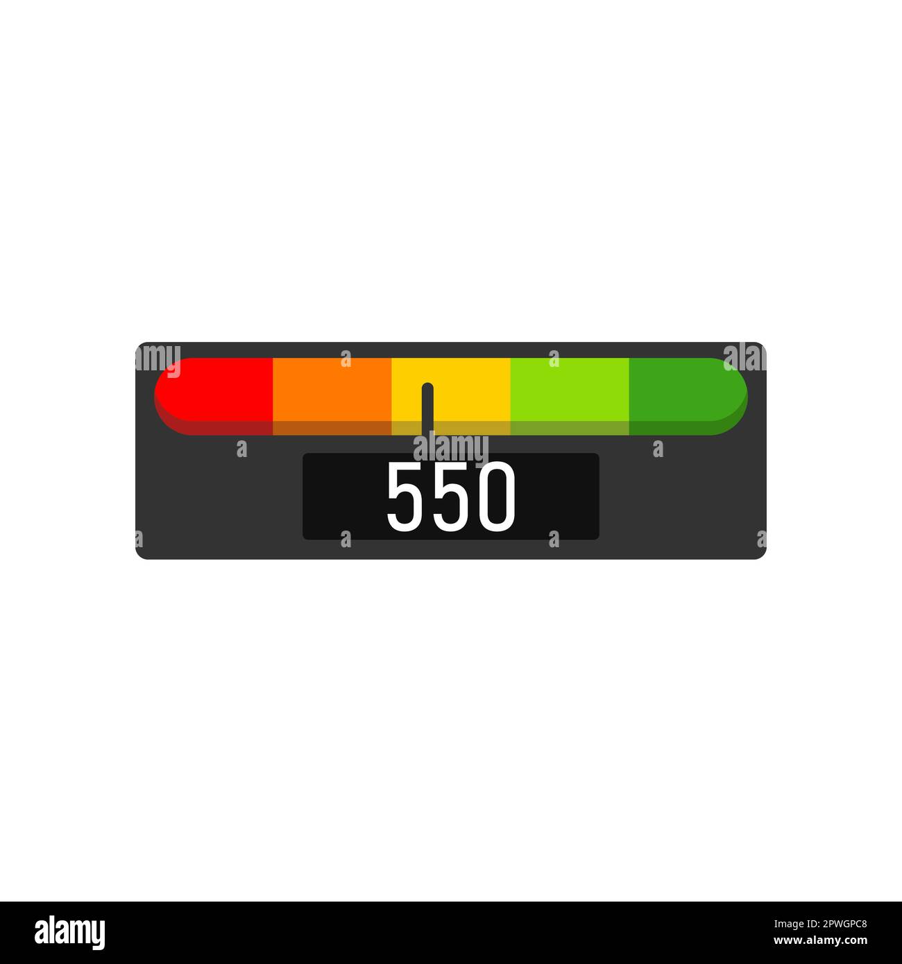 Business credit score bar speedometer illustration Stock Vector Image ...