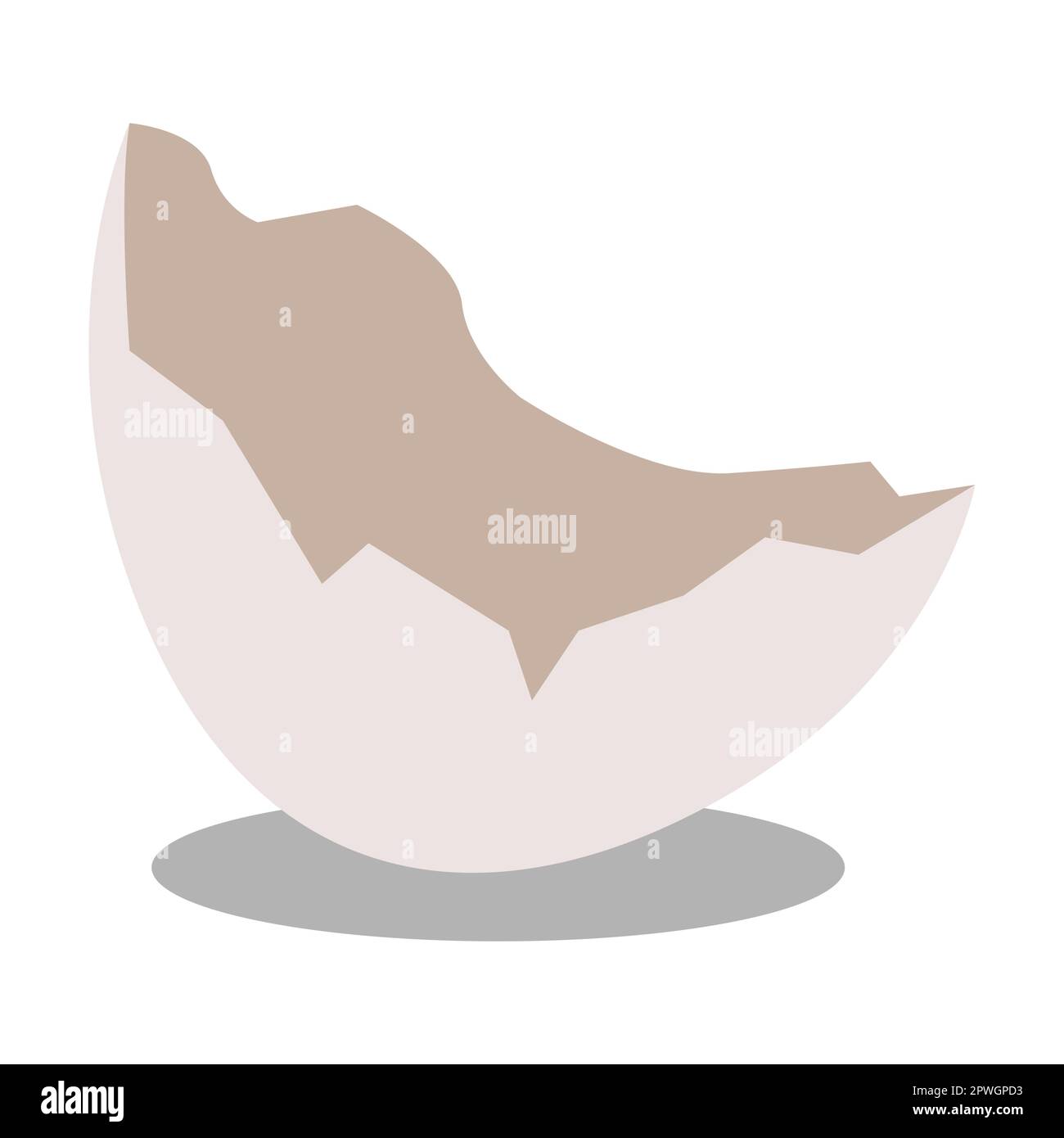 Shell dinosaur egg cartoon illustration. Funny green dino or dragon in ...