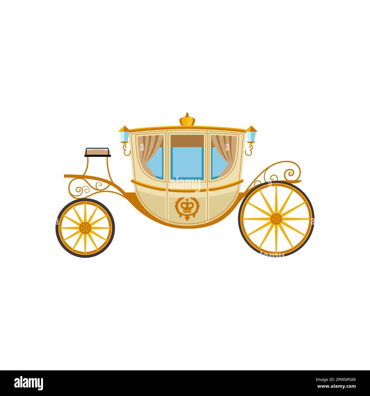King queen chariot hi-res stock photography and images - Alamy