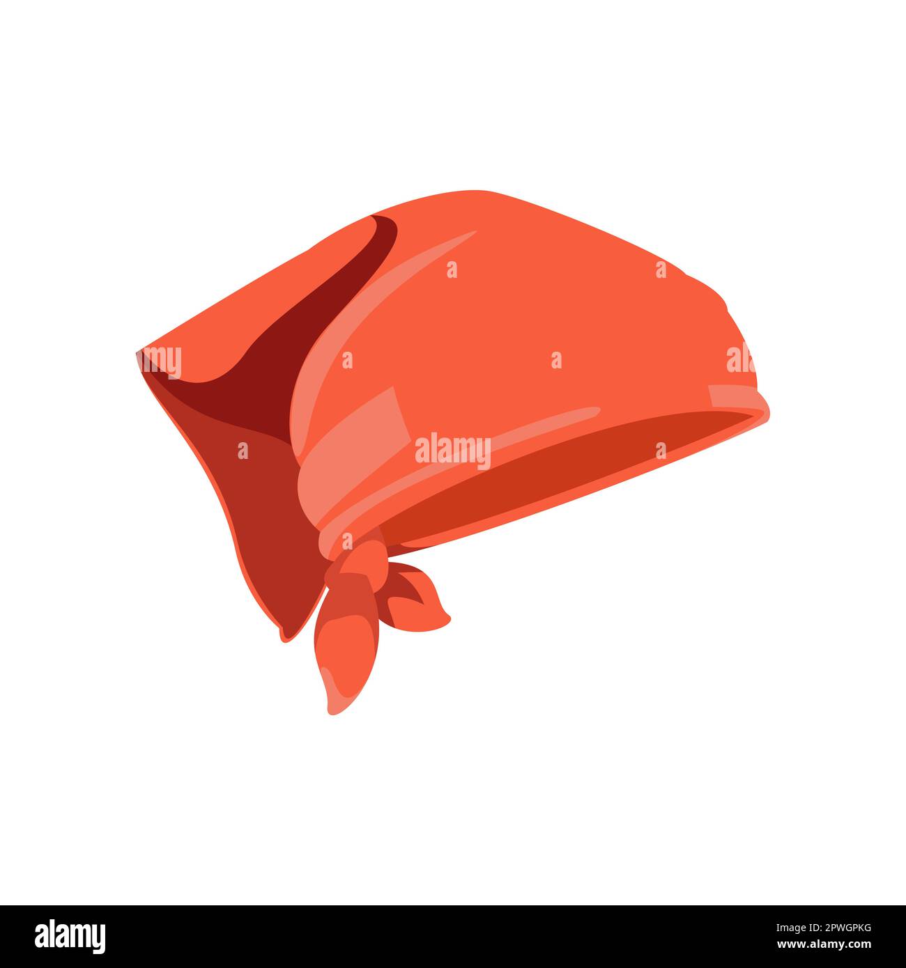 Red women bandana cartoon illustration Stock Vector Image & Art - Alamy