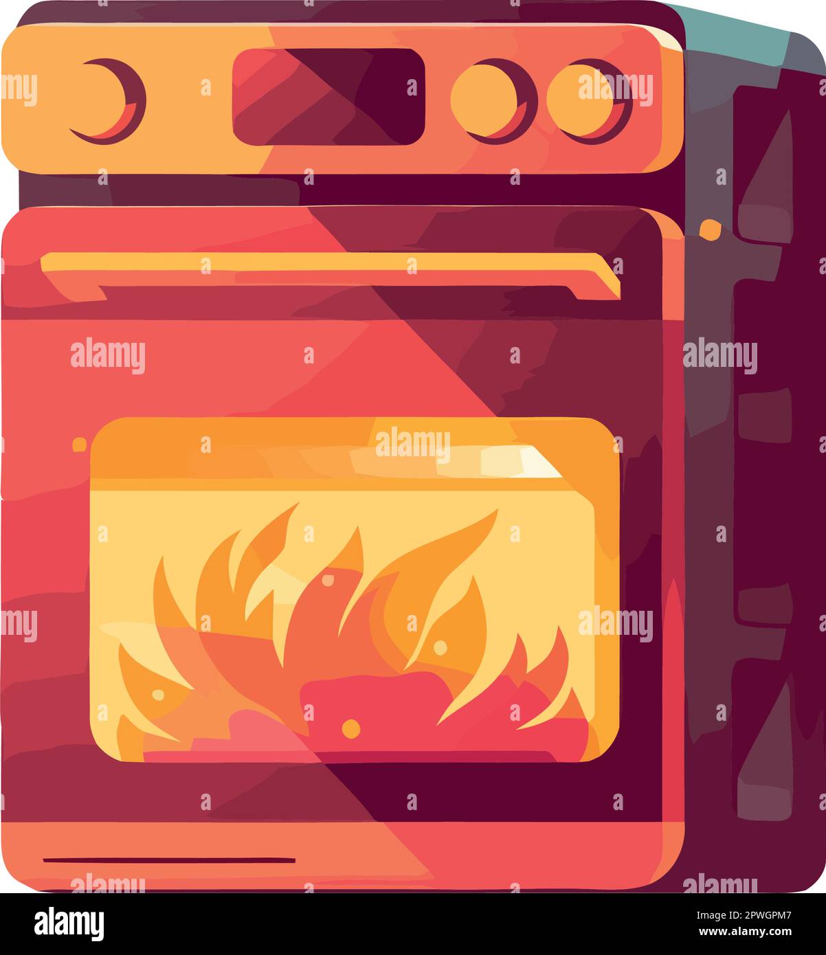 Cooking steam gas stove flame Cut Out Stock Images & Pictures - Alamy