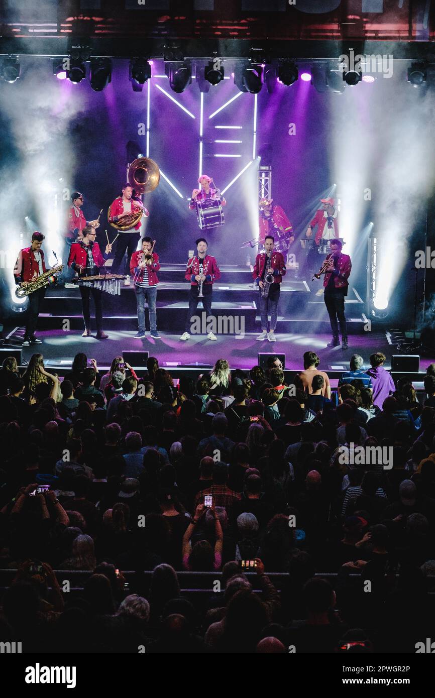 Bern, Switzerland. 28th, April 2023. The German techno marching band ...