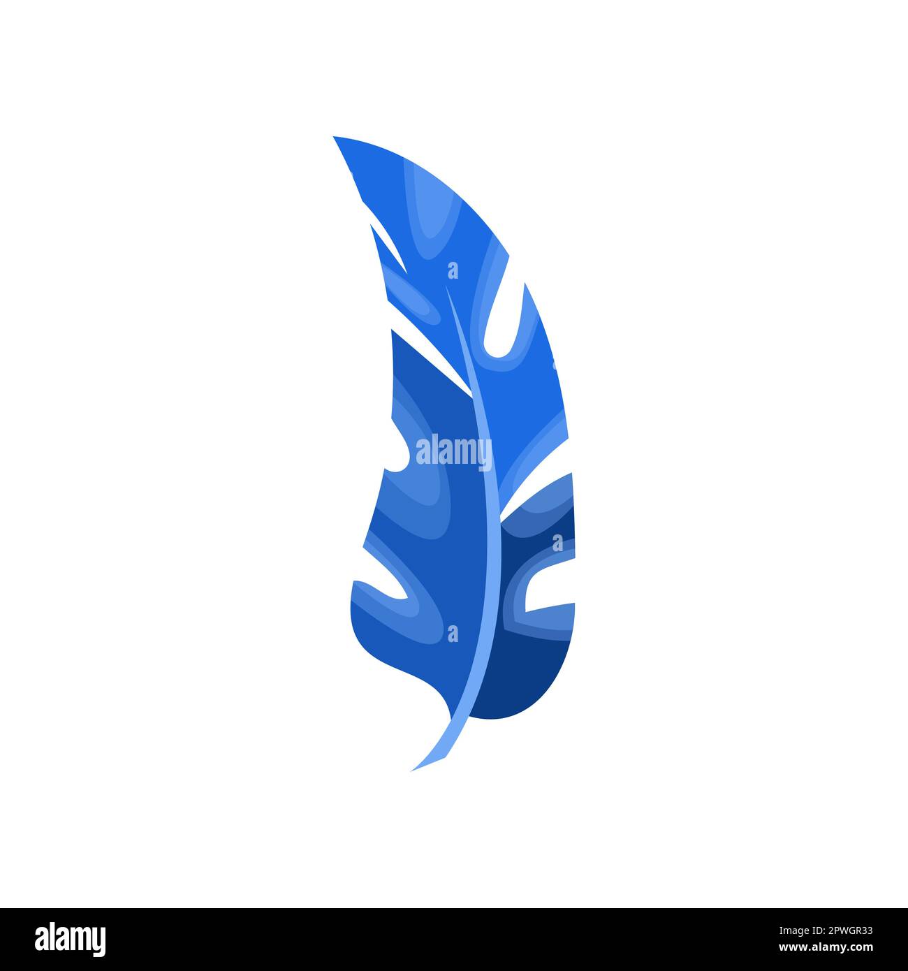 Blue feather Stock Vector Images - Alamy