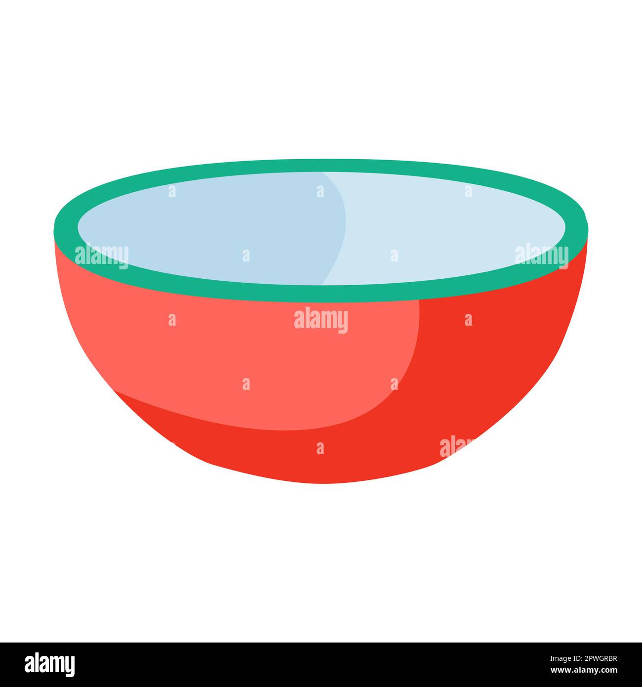 Soup plate, kitchenware and dishes vector illustration. Cookware ...