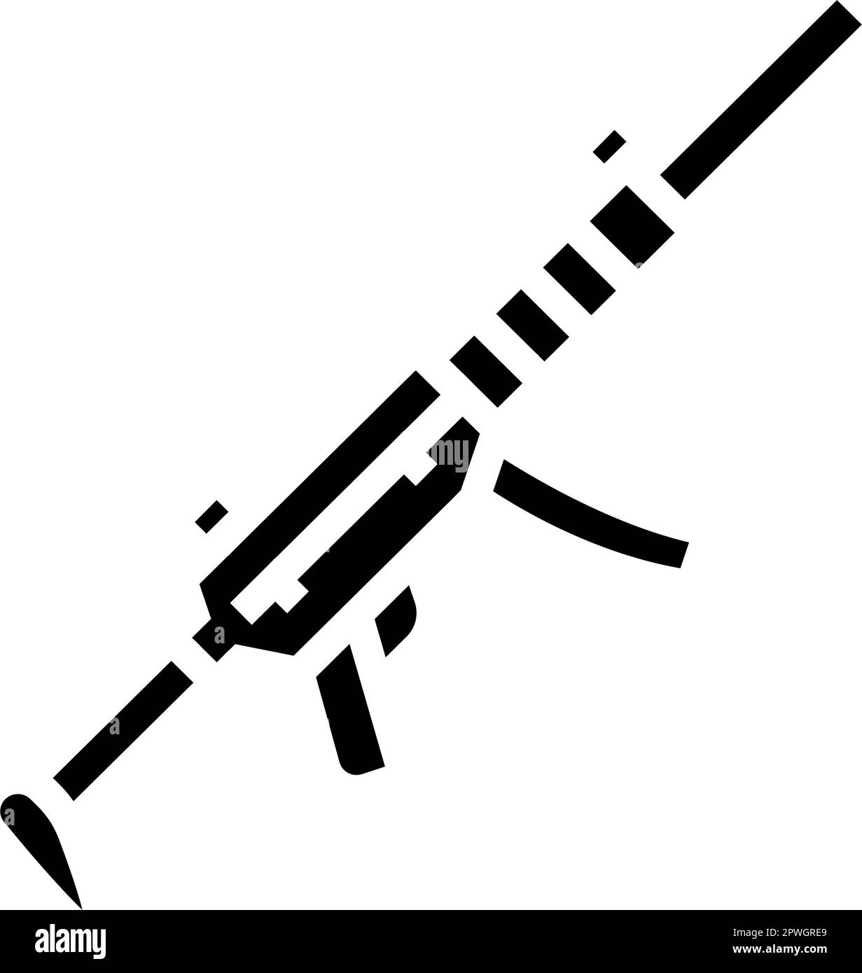 Sniper rifle glyph icon Cut Out Stock Images & Pictures - Alamy