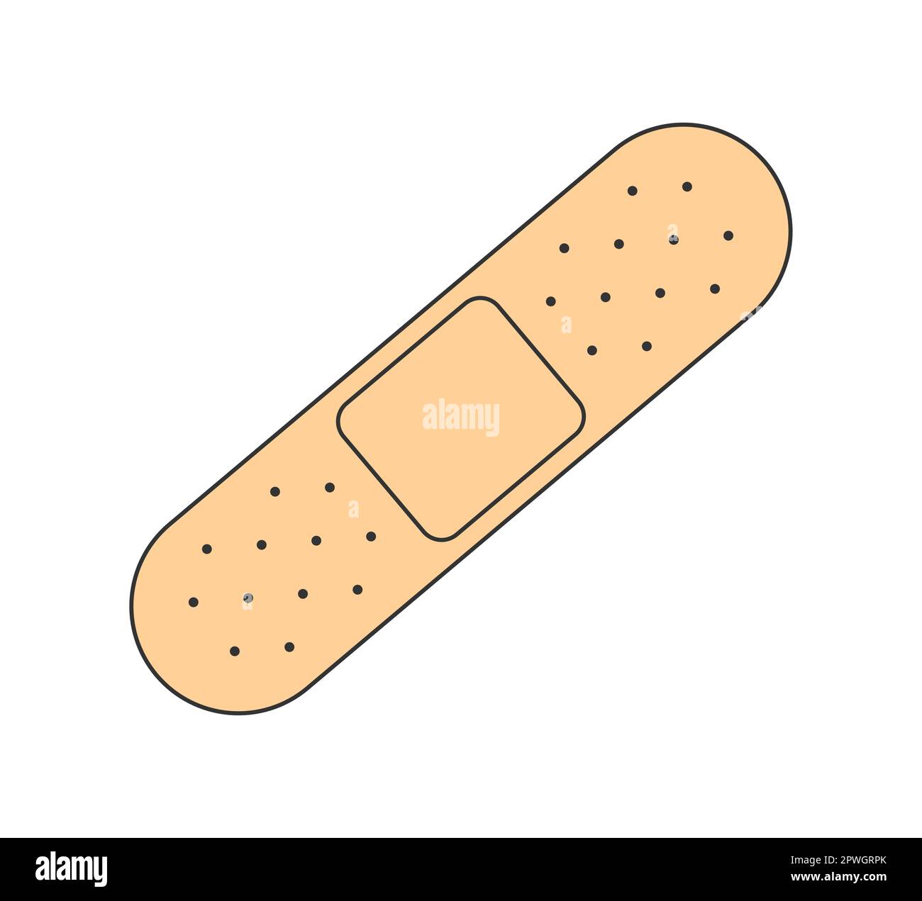Retro Groovy Band Aid Vintage Hippie Cartoon Adhesive Plaster Symbol Hippy Style Trendy Y2k