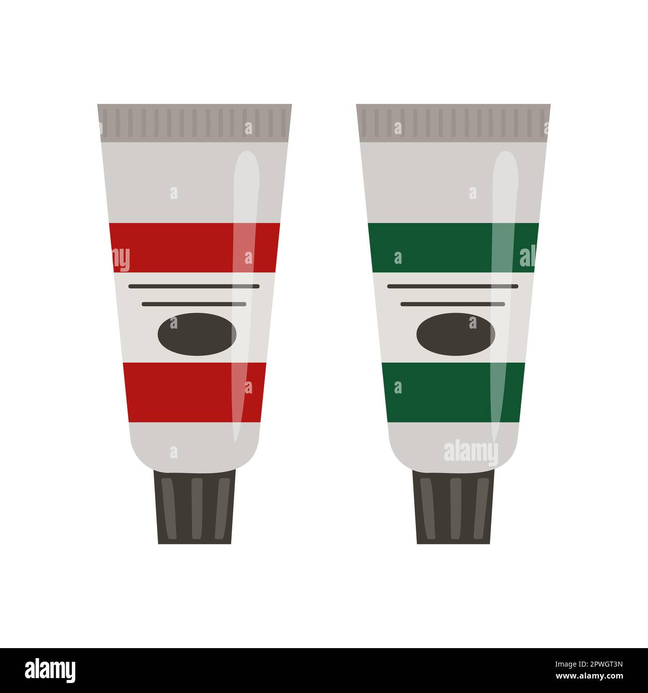 Paint tubes cartoon illustration Stock Vector Image & Art - Alamy