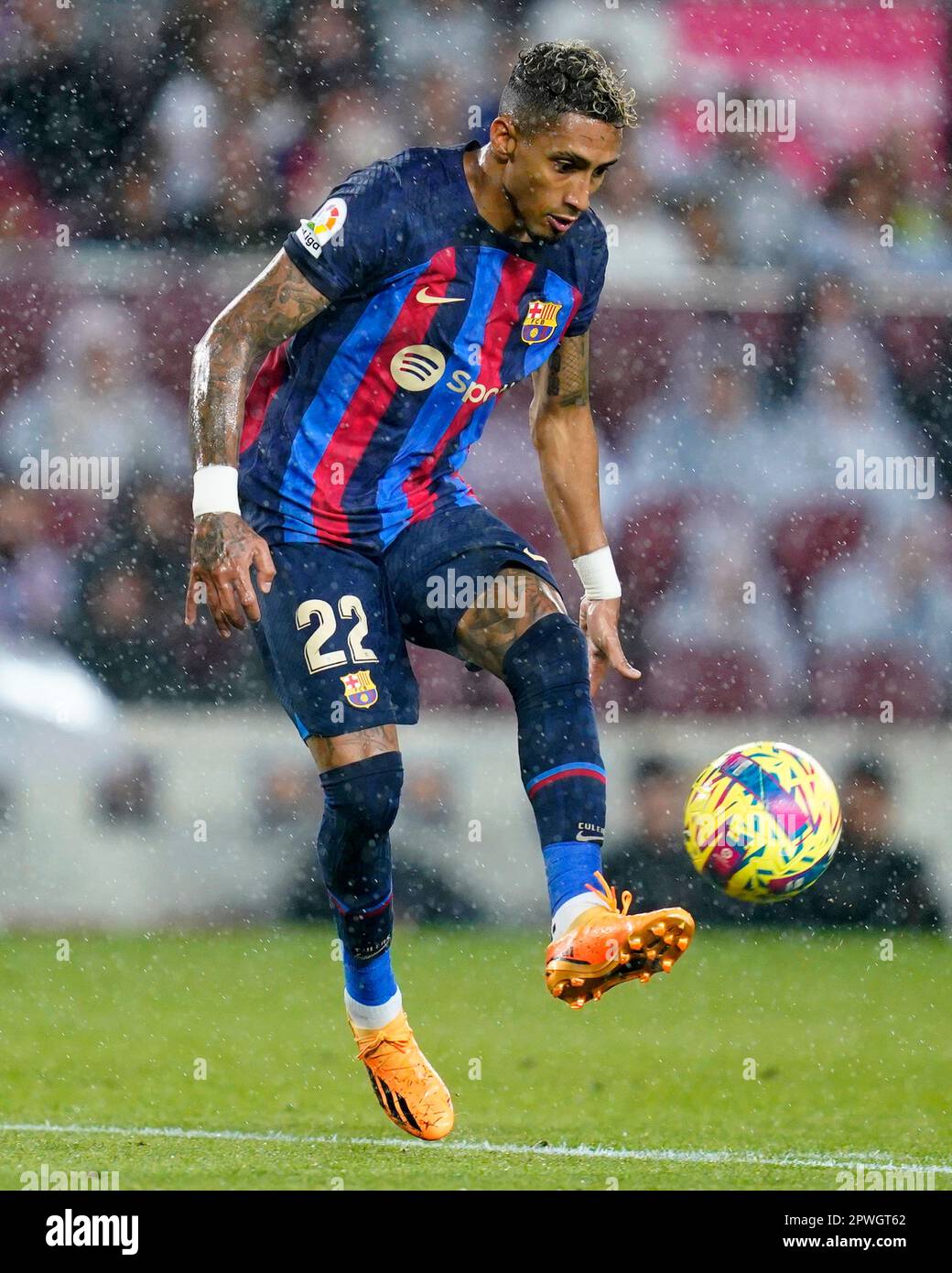 Raphael Dias Belloli Raphinha of FC Barcelona during the La Liga match ...