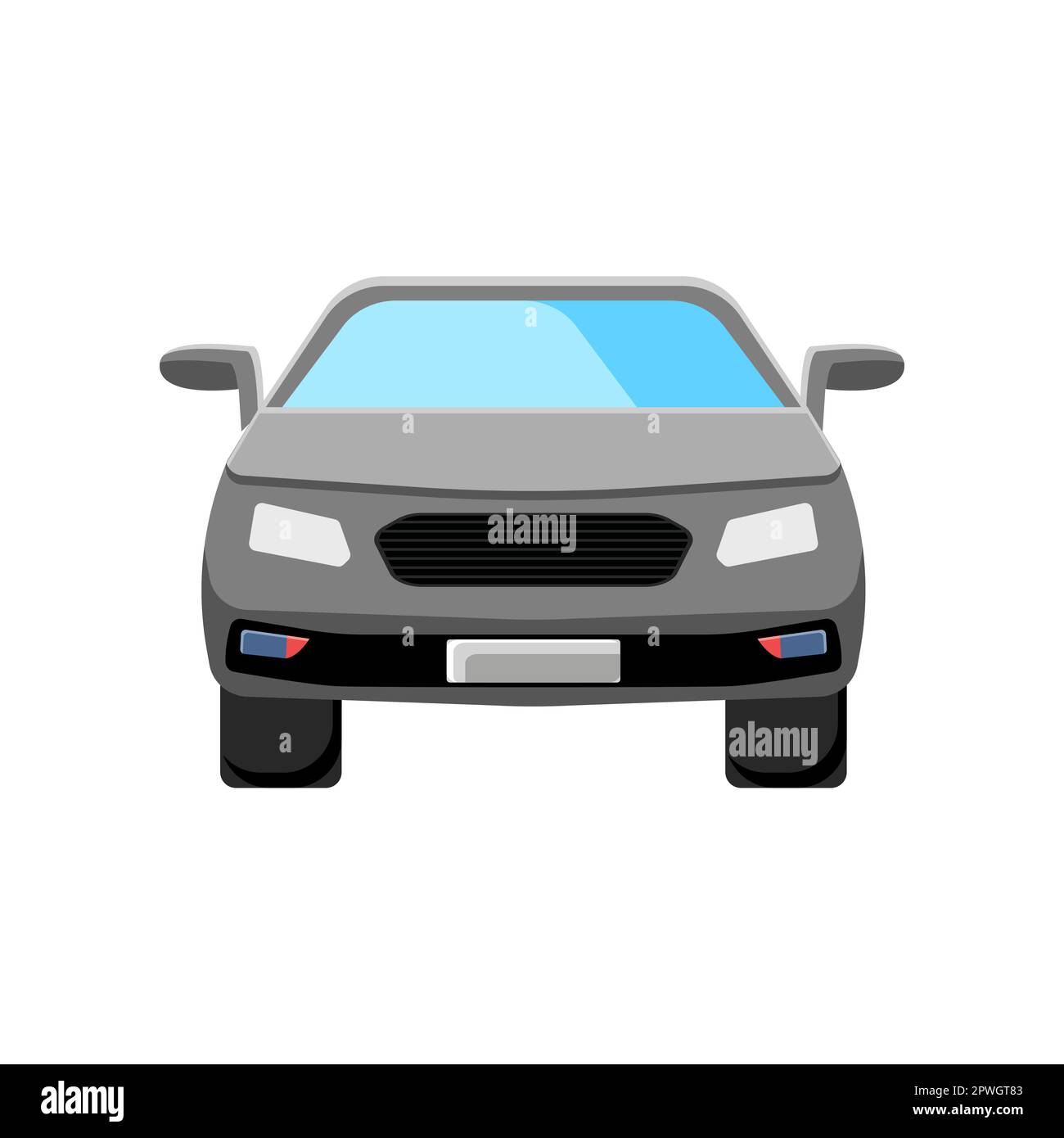 Grey car cartoon Stock Vector Images - Alamy