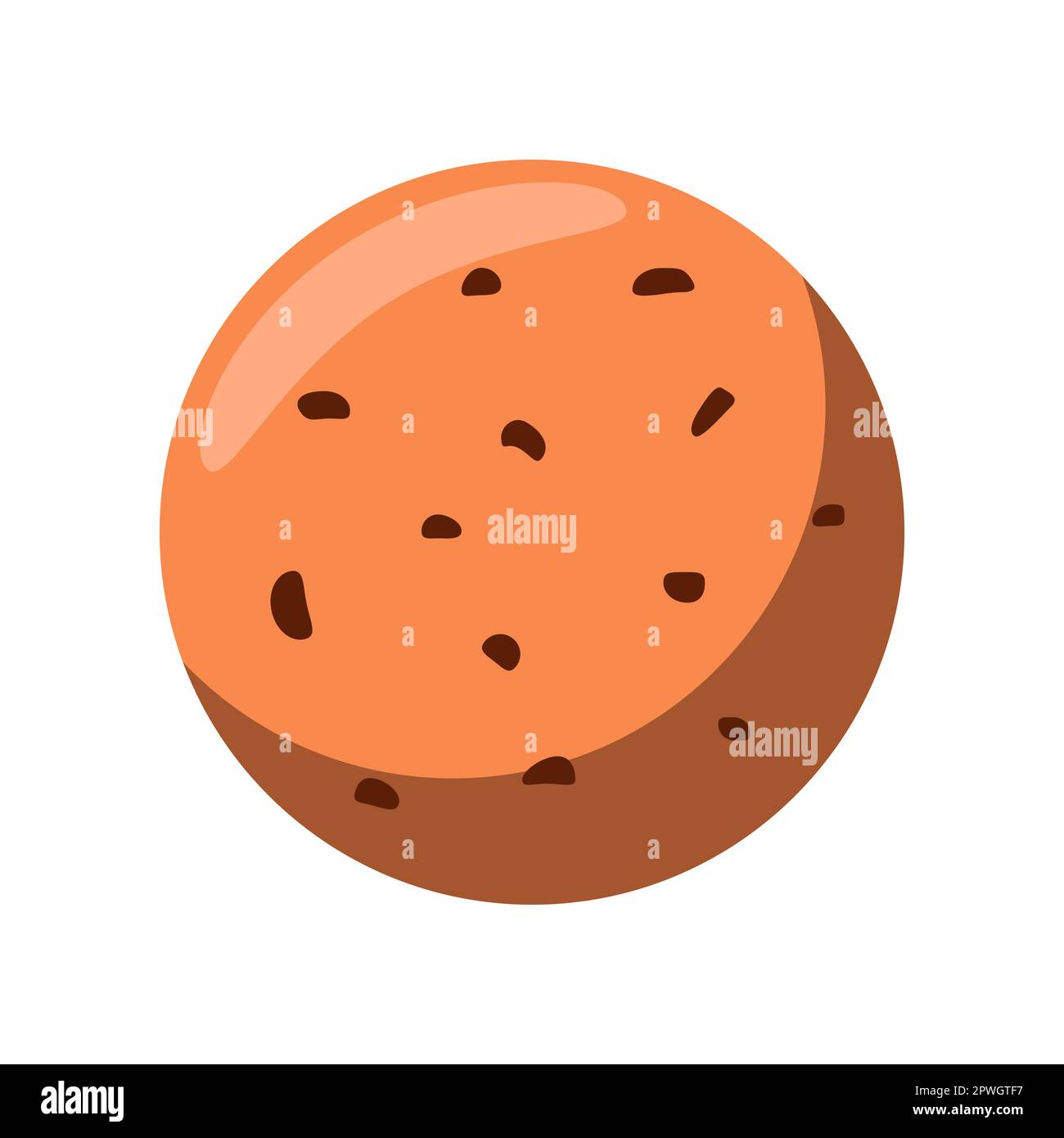 Sweet chocolate cookie cartoon illustration Stock Vector Image & Art ...