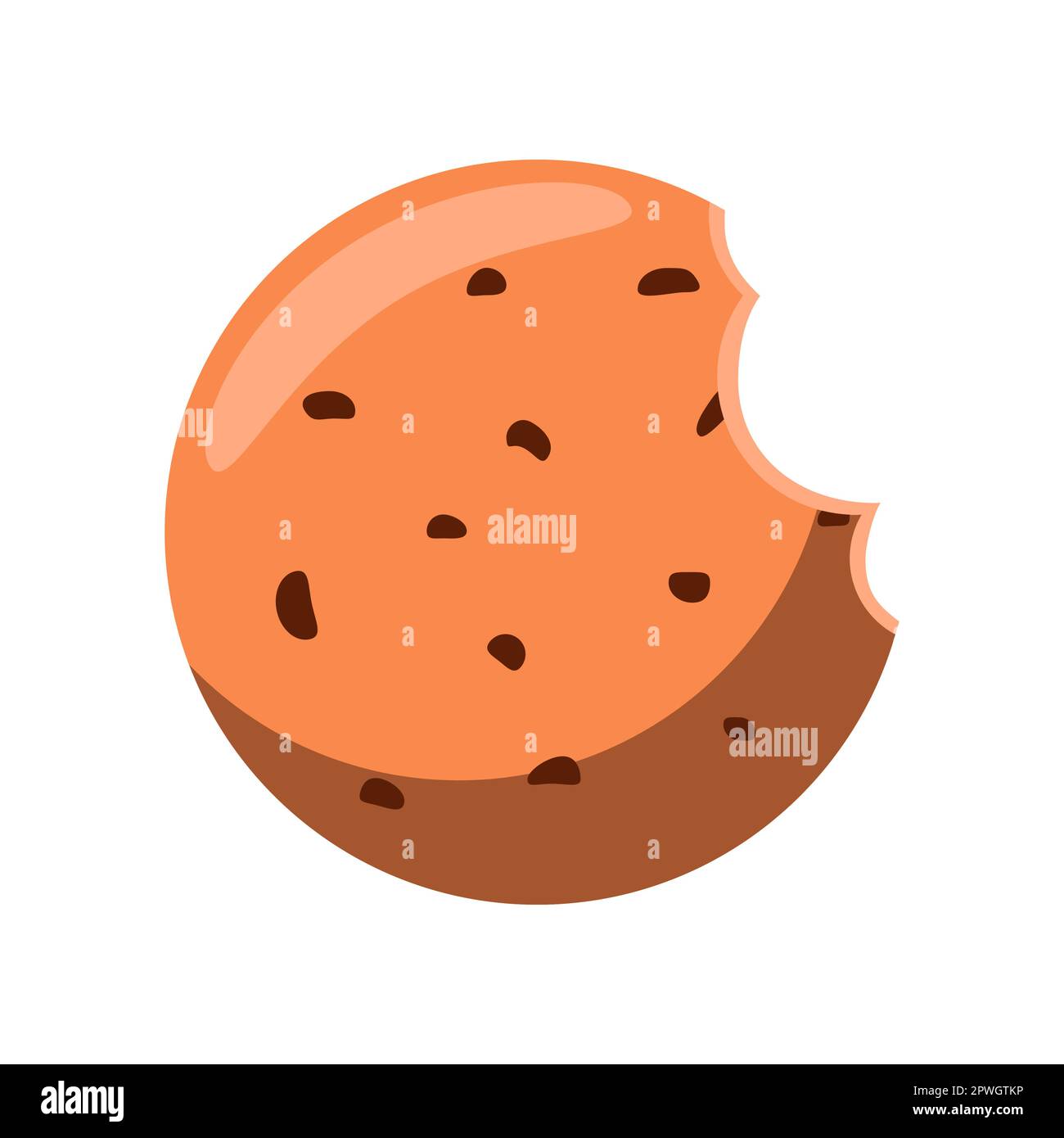 Bitten Cookie Vector