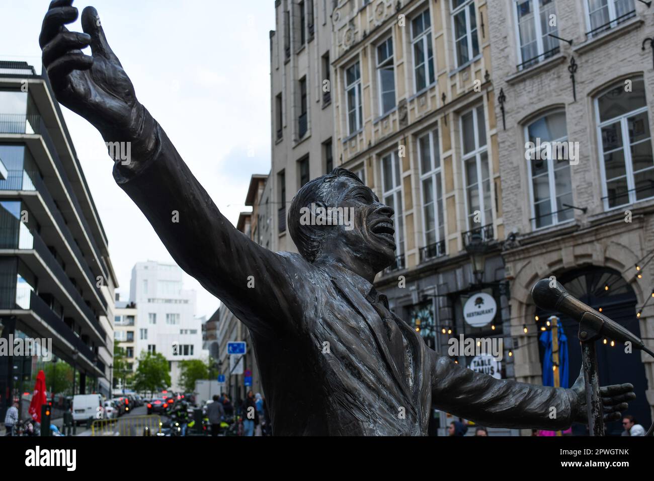Statue de jacques brel hi-res stock photography and images - Alamy
