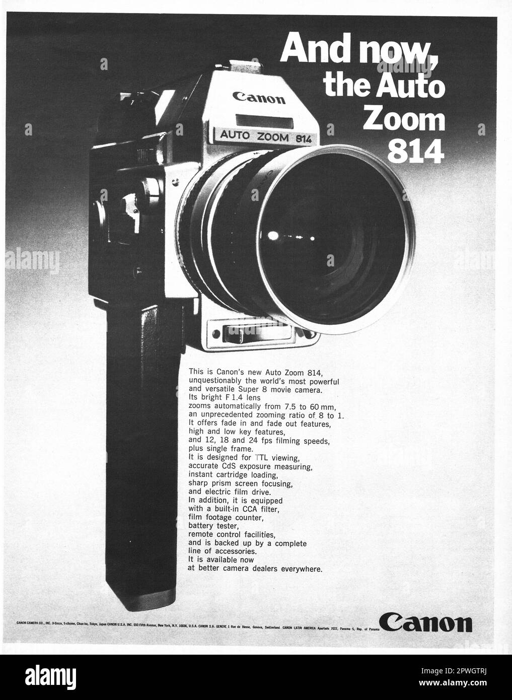 Canon camera 60's Black and White Stock Photos & Images - Alamy