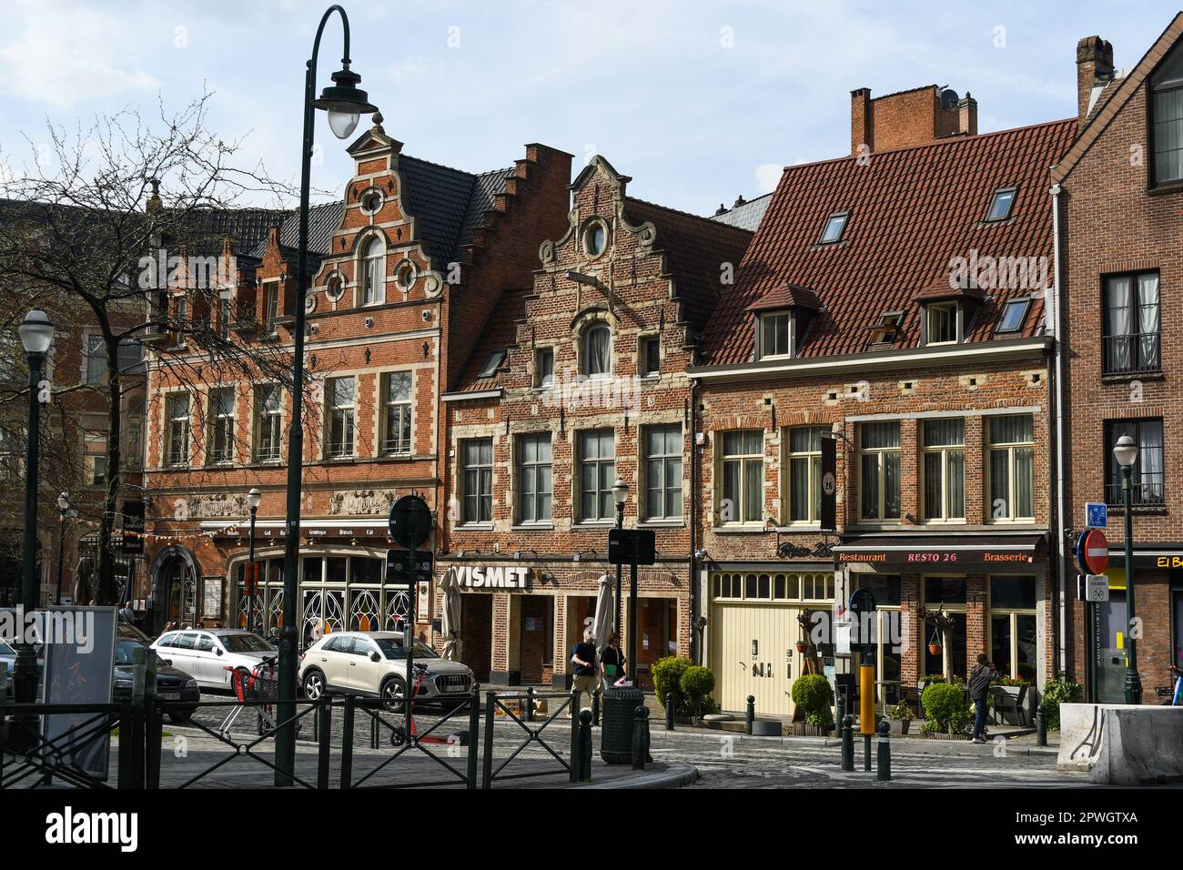 Traditional Flemish houses Stock Photo - Alamy