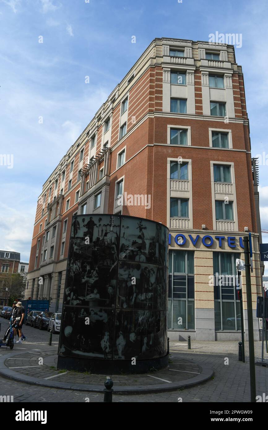 Rue Joseph Plateau and rue Melsens Stock Photo - Alamy