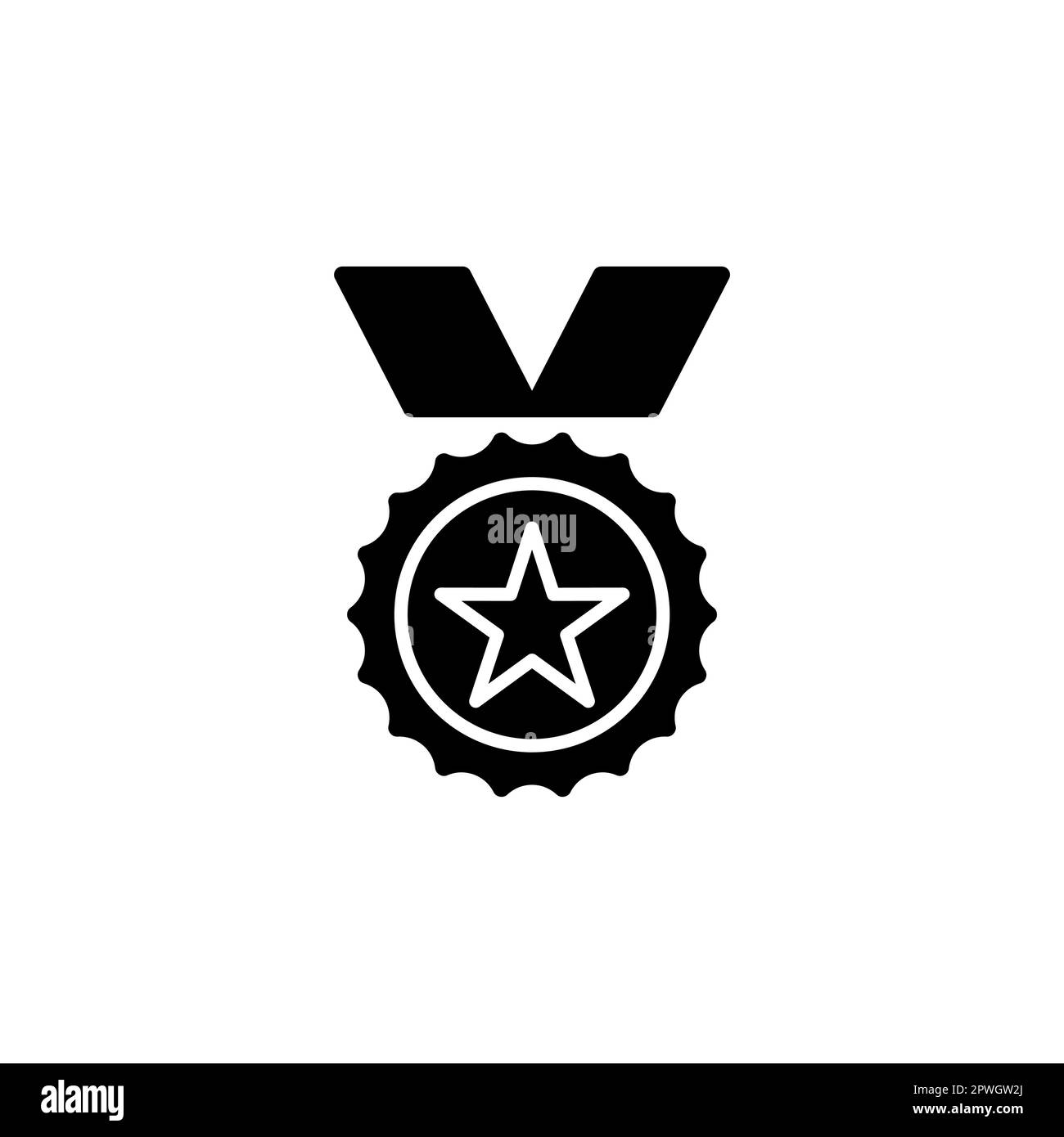 Achieve icon vector. medal icon vector. award. Certificate Stock Vector ...