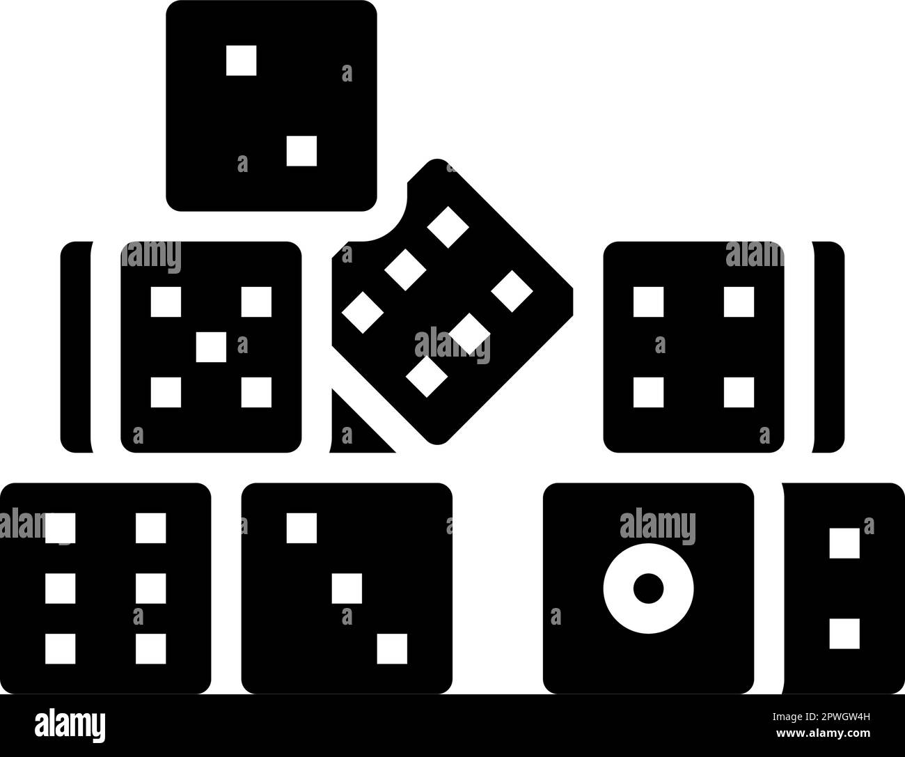 dice game board table glyph icon vector illustration Stock Vector Image ... dice game board table glyph icon vector illustration Stock Vector Image ...
