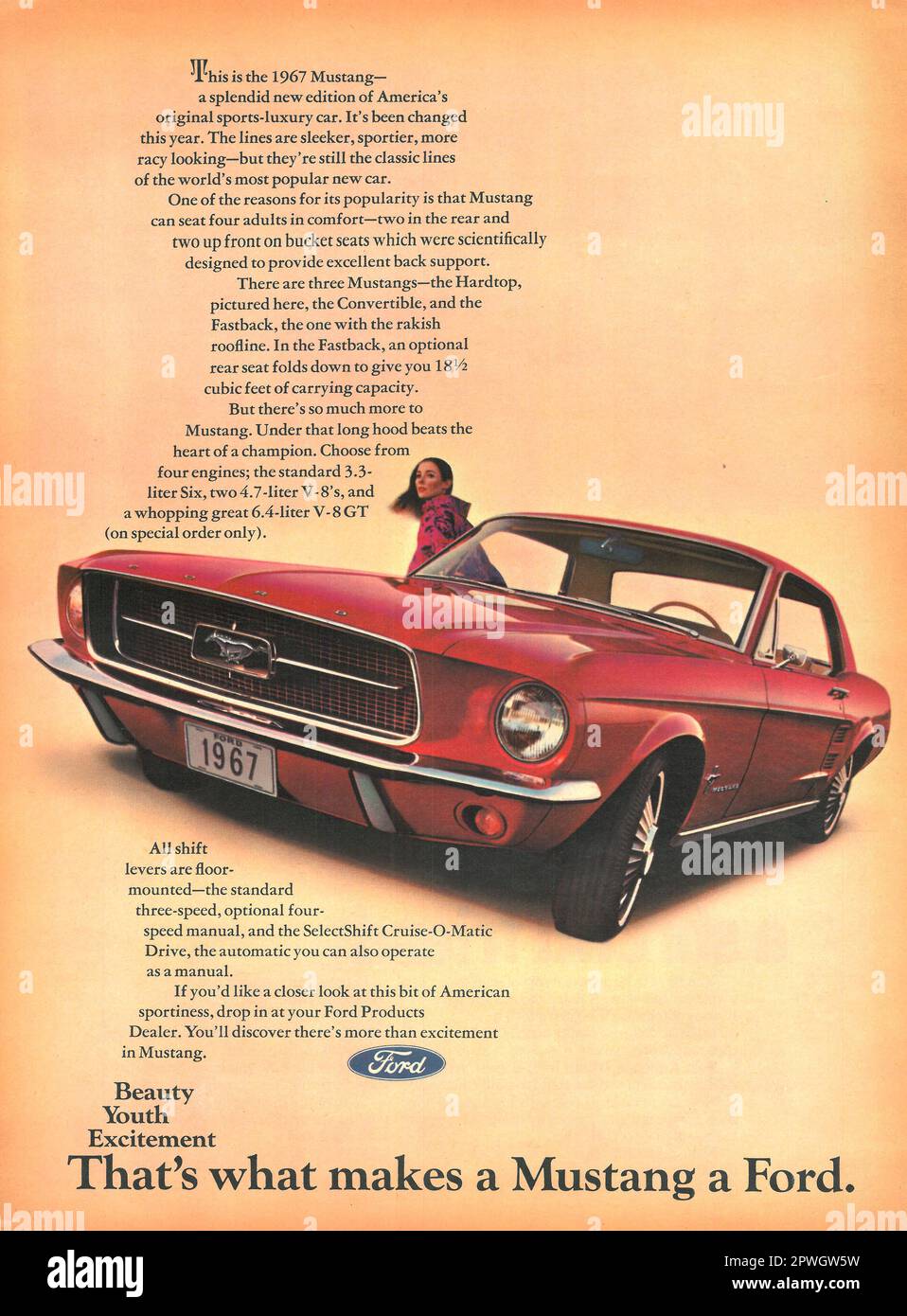 1960s ford mustang ad hi-res stock photography and images - Alamy