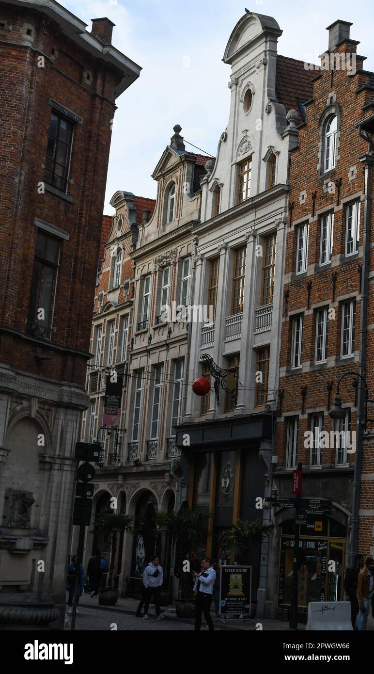 Traditional Flemish houses Stock Photo - Alamy