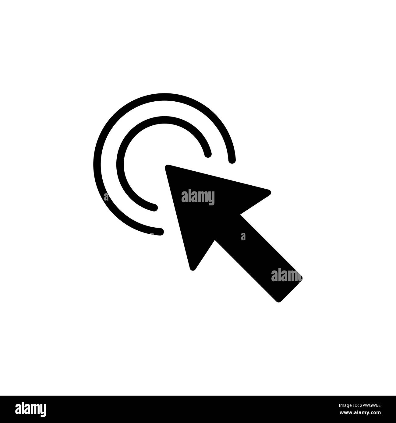 Click icon vector. cursor icon vector. pointer sign Stock Vector Image ...