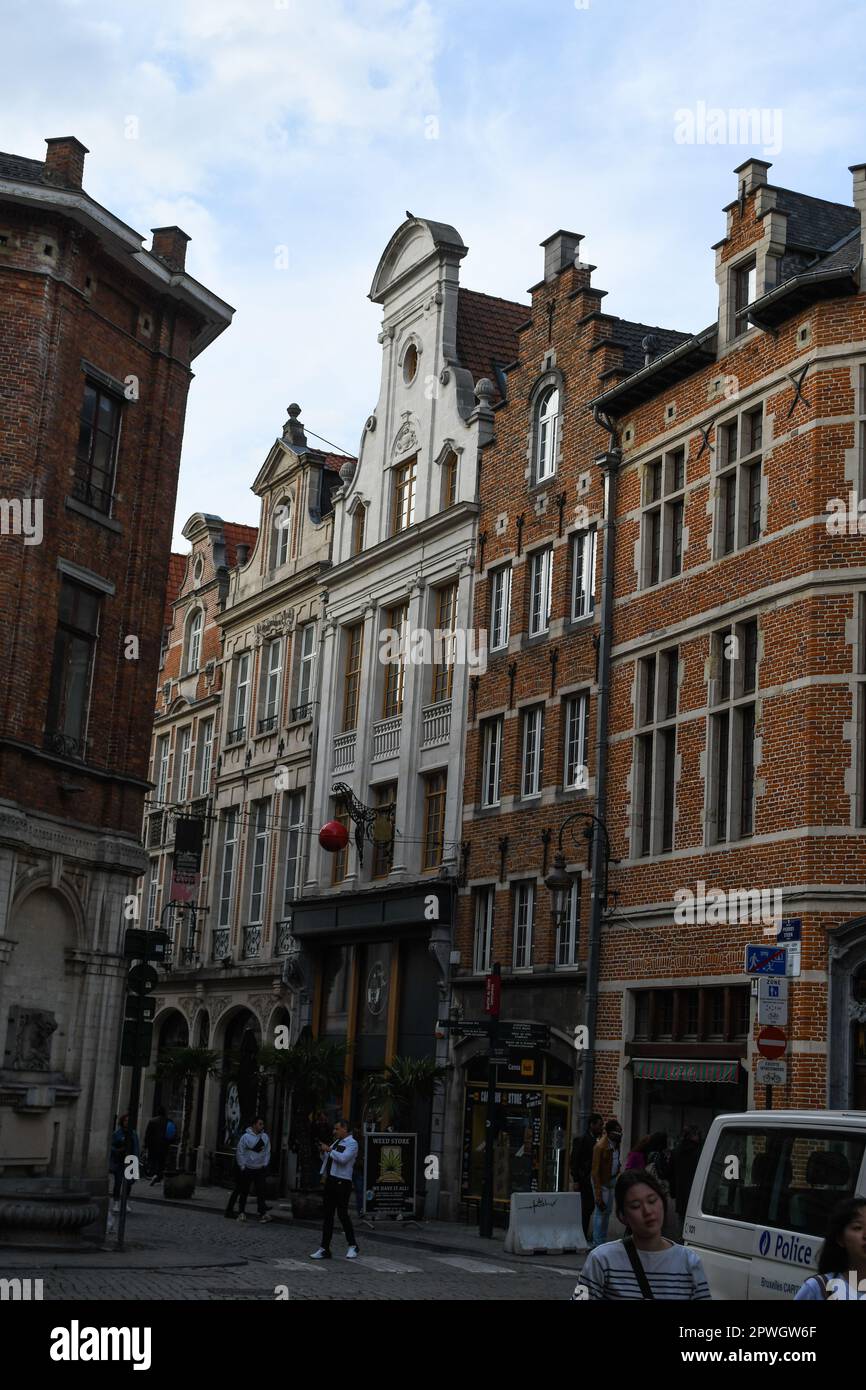 Traditional Flemish houses Stock Photo - Alamy
