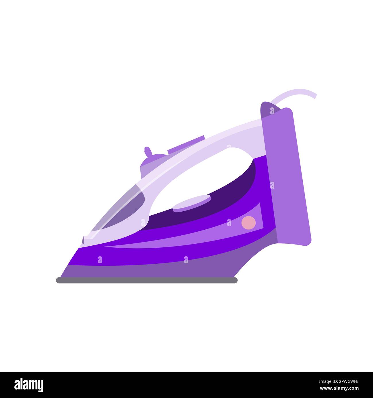 Small steam iron cartoon illustration Stock Vector Image & Art - Alamy