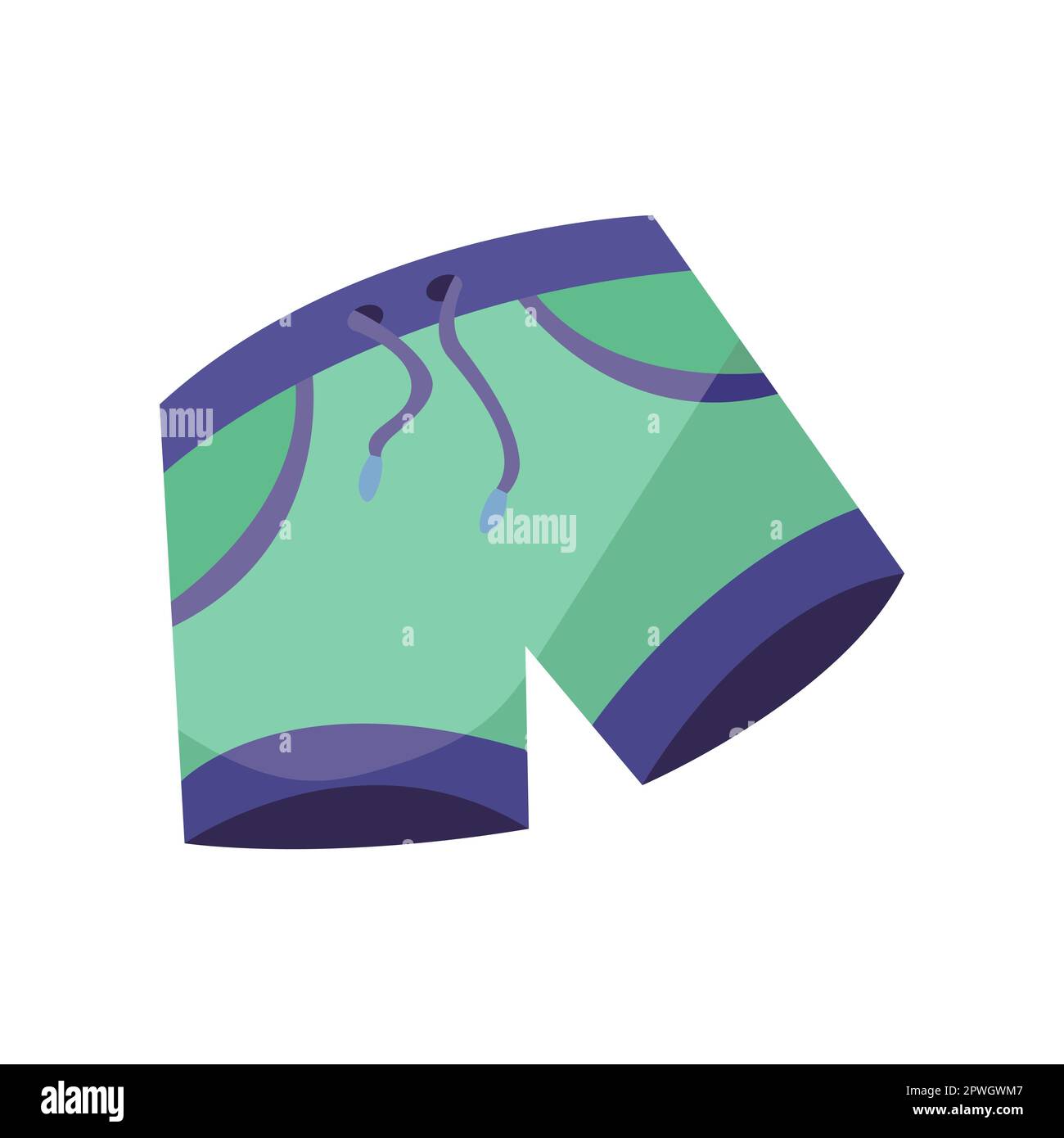 Green shorts for summer holidays vector illustration Stock Vector Image ...