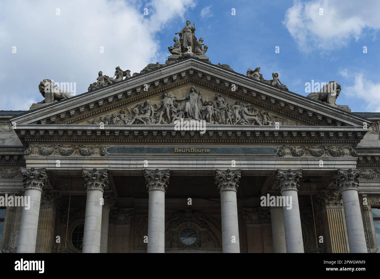 Brussels Stock Exchange Stock Photo - Alamy