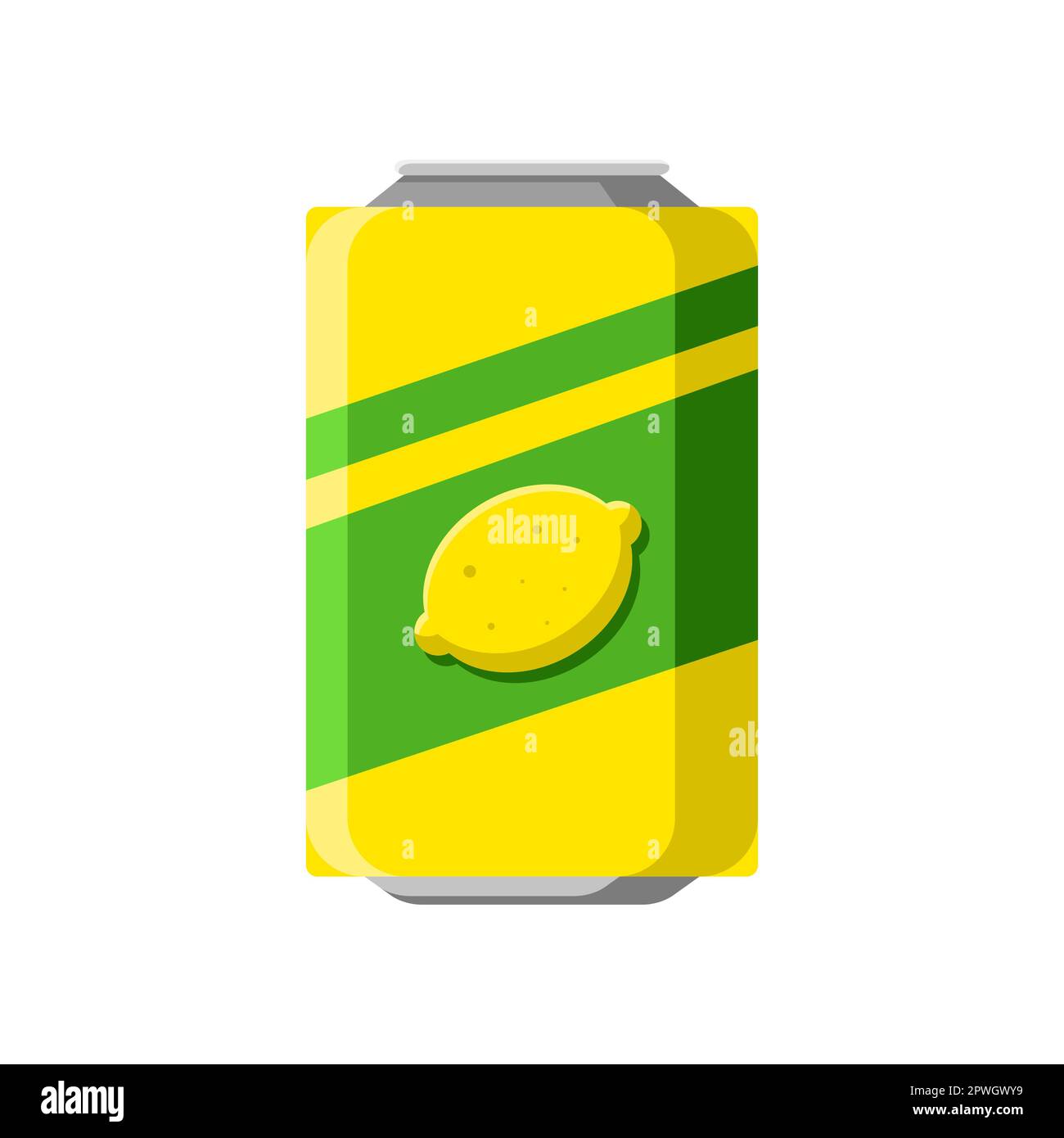 Lemon soda can vector illustration Stock Vector Image & Art - Alamy