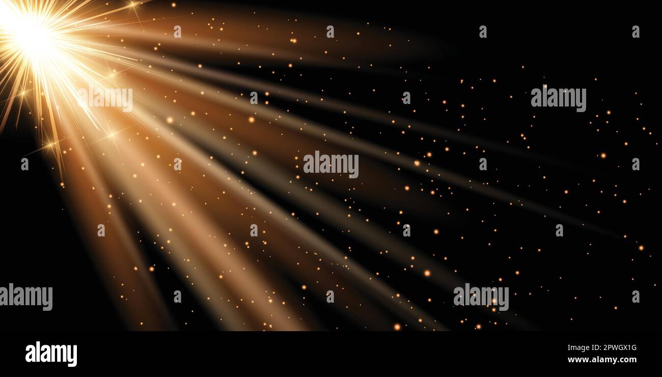 Banner background with golden rays design Stock Vector Image & Art - Alamy