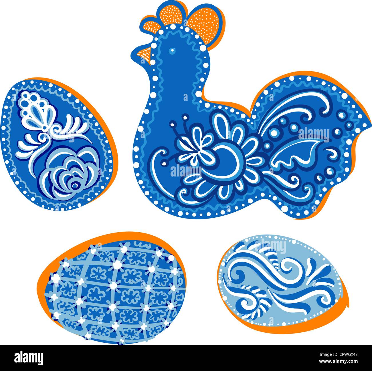 Cute rooster ornament hi-res stock photography and images - Alamy