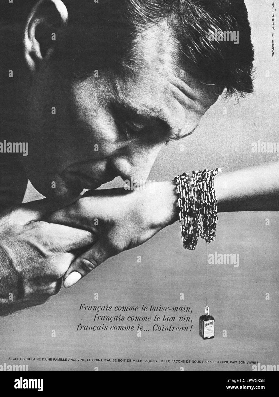 Vintage french alcohol ad hi-res stock photography and images - Alamy