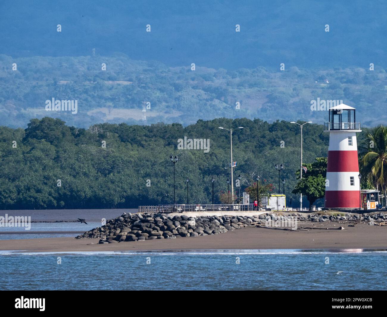 Punta de Puntarenas Lighthouse,Gulf of Nicoya,Costa Rica Stock Photo ...