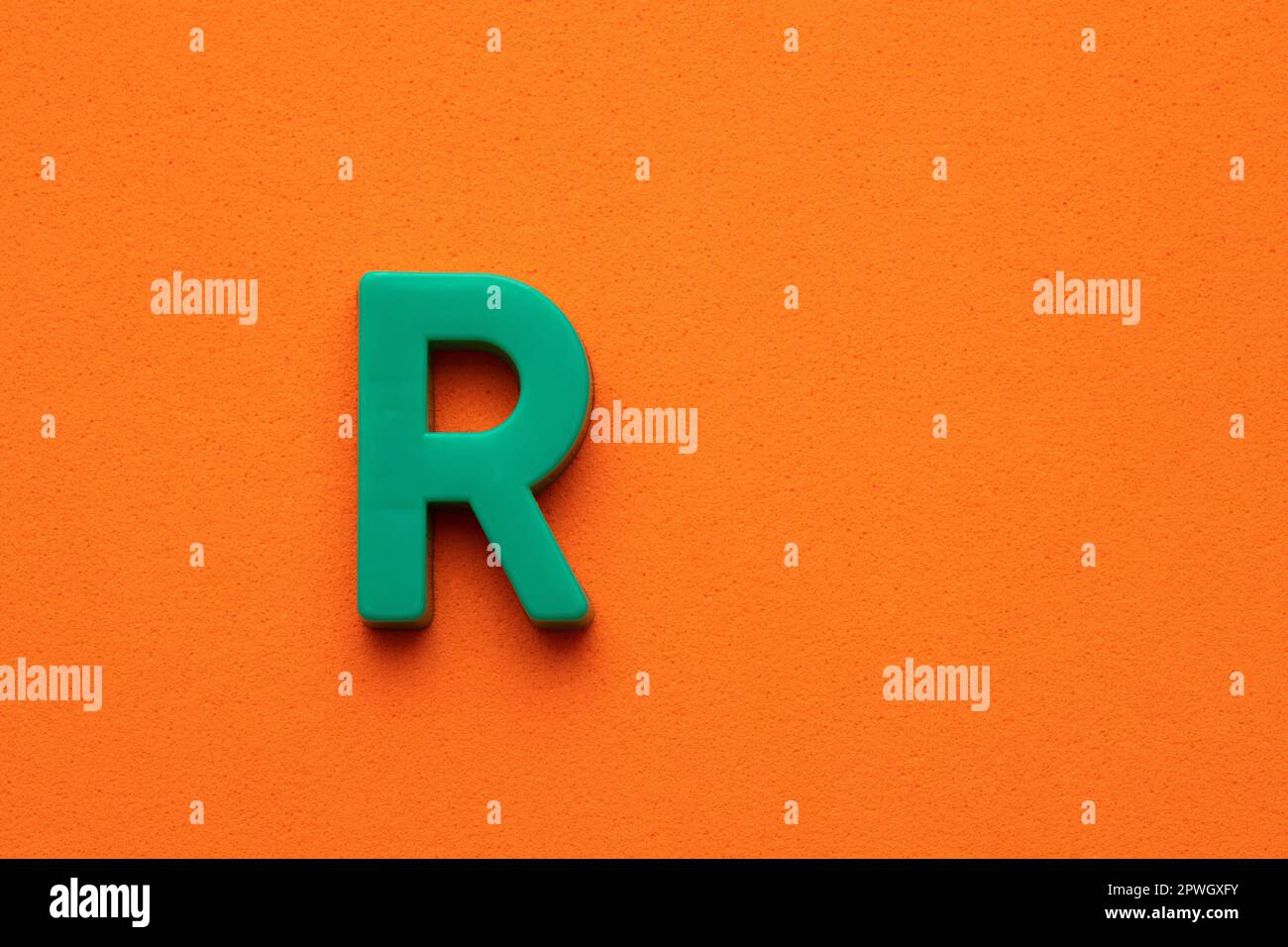 Letter R Color Orange