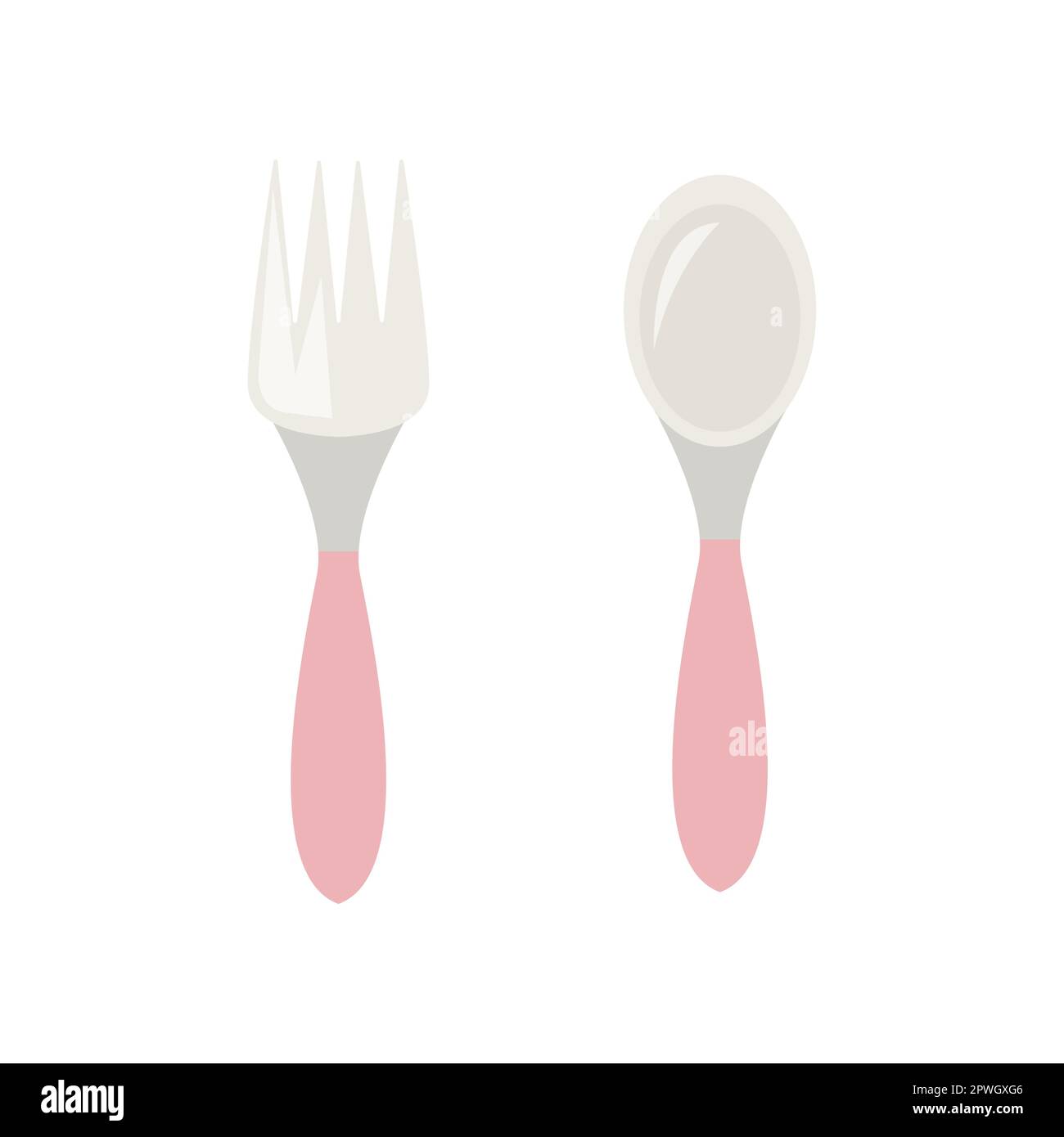 Pink Fork And Knife Clipart
