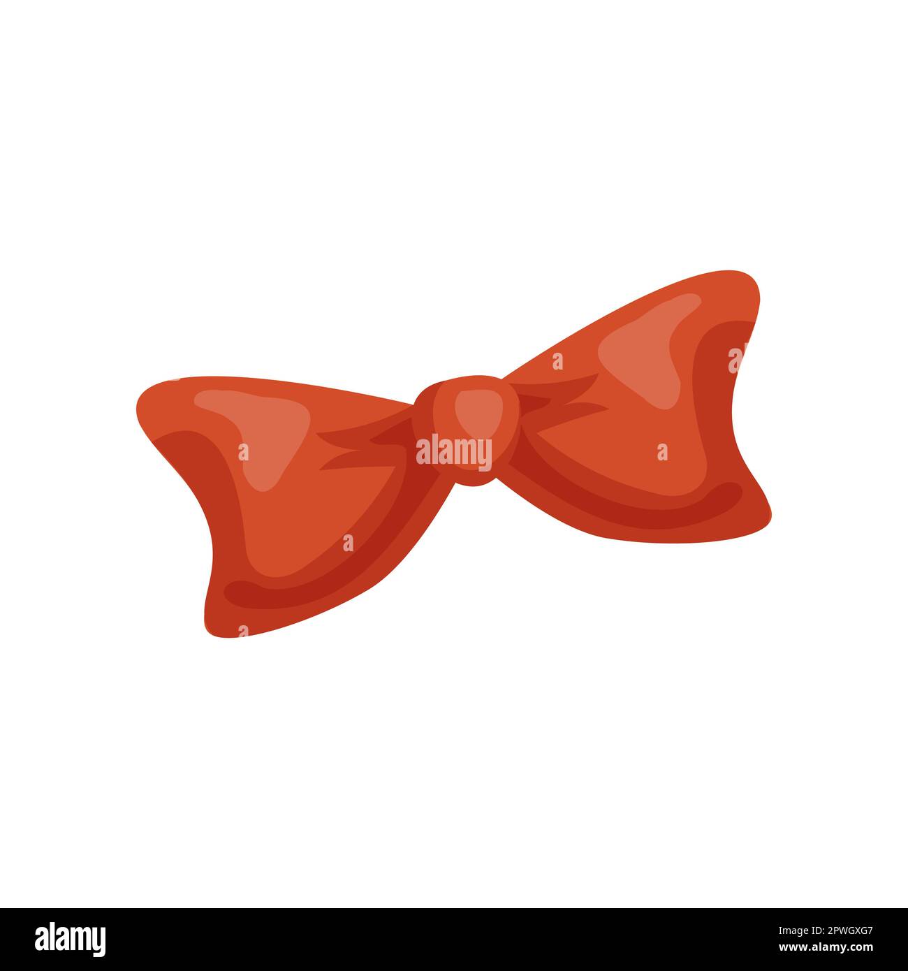 Red bow for girls and kids cartoon illustration Stock Vector Image ...