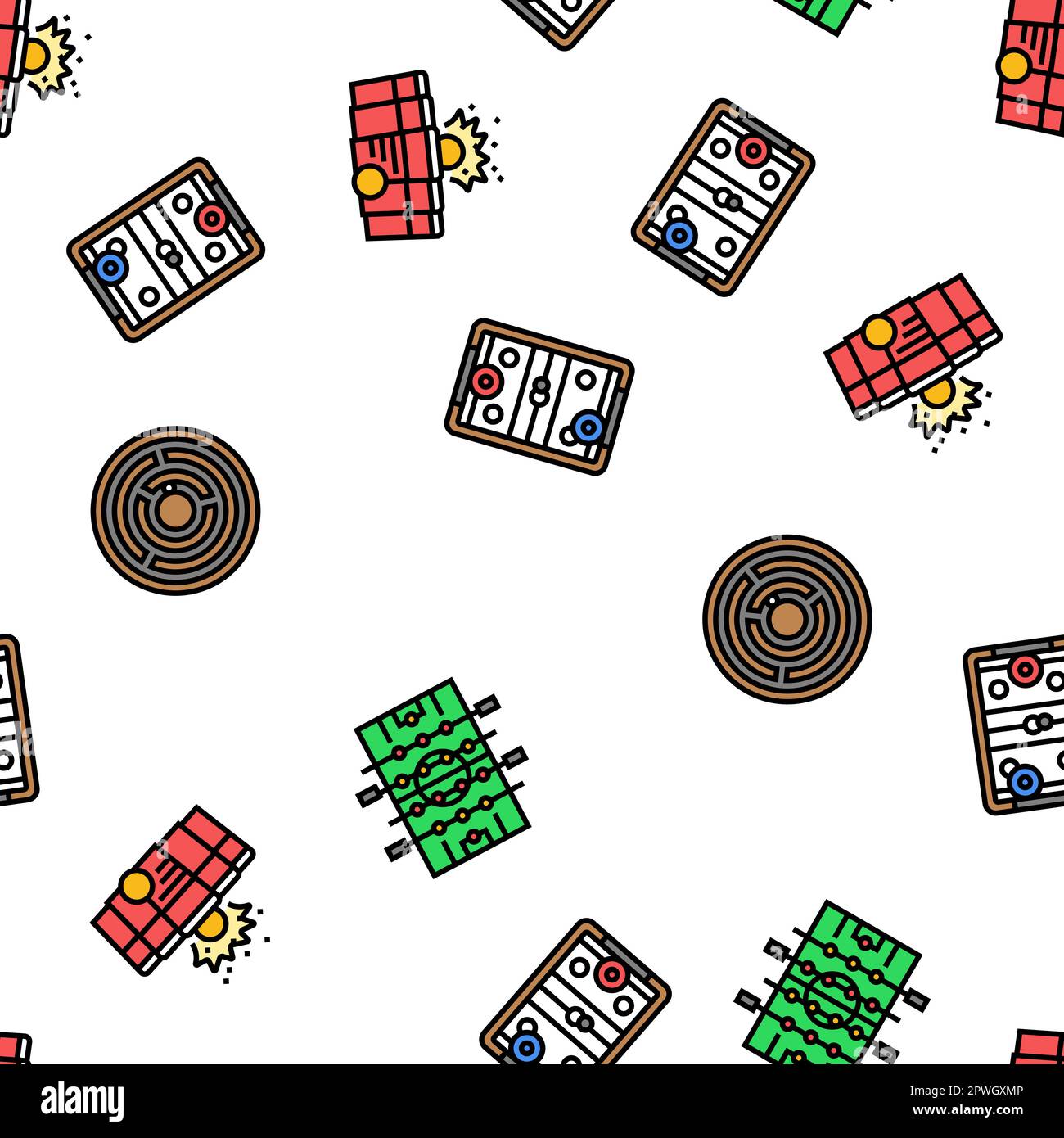 Game Table Play Board Vector Seamless Pattern Thin Line Illustration Stock Vector Image And Art