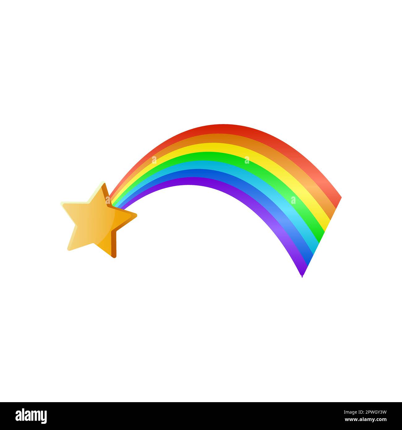 Cute rainbow curve with star sticker Stock Vector Image & Art - Alamy Cute rainbow curve with star sticker Stock Vector Image & Art - Alamy
