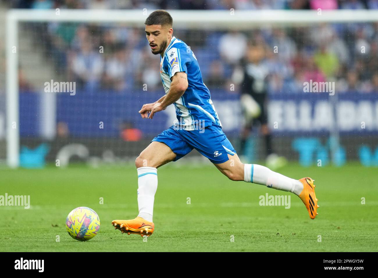 Oscar Gil of RCD Espanyol during the La Liga match between RCD Espanyol ...