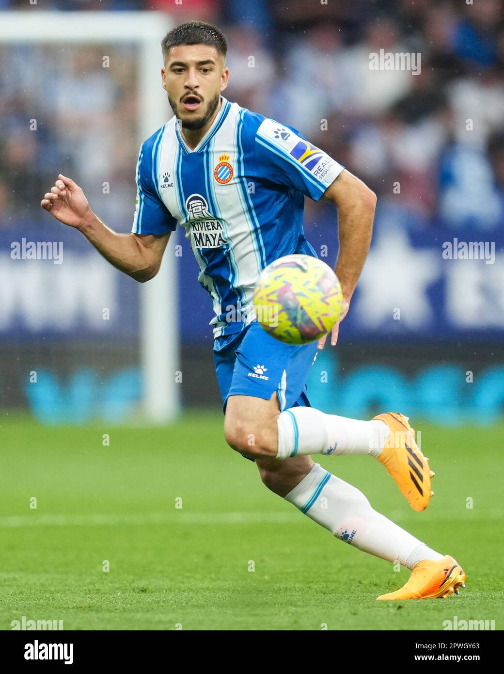 Oscar Gil of RCD Espanyol during the La Liga match between RCD Espanyol ...