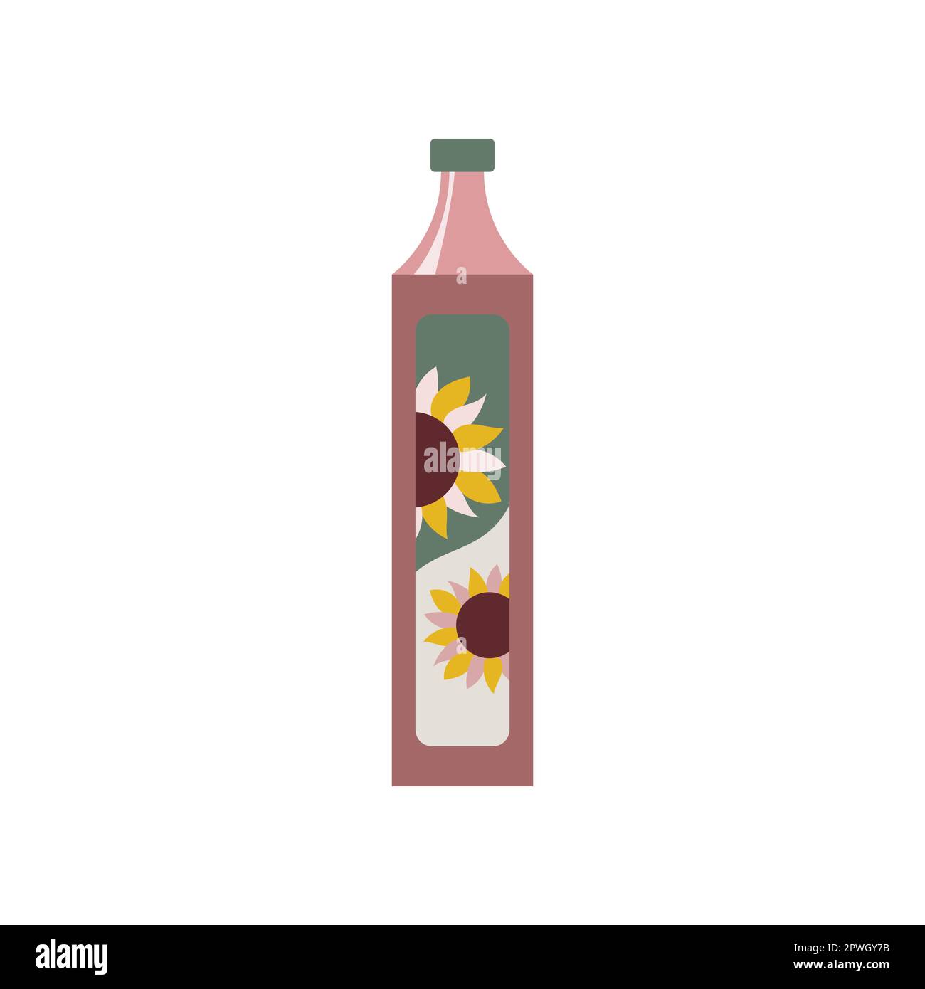 Bottle of sunflower oil vector illustration Stock Vector Image & Art ...
