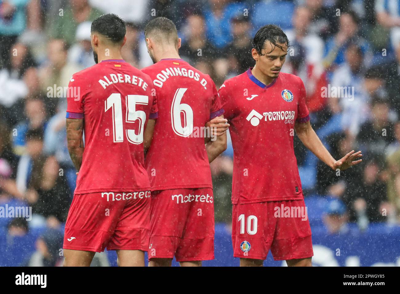 Enes Unal of Getafe CF during the La Liga match between RCD Espanyol ...