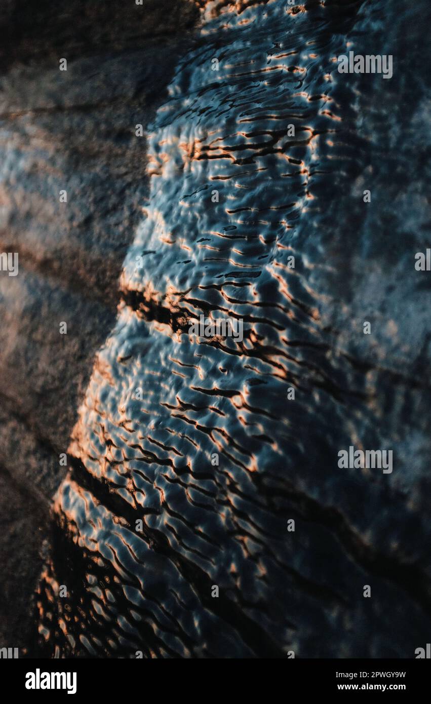 abstract texture of an ice frozen on a rock Stock Photo - Alamy